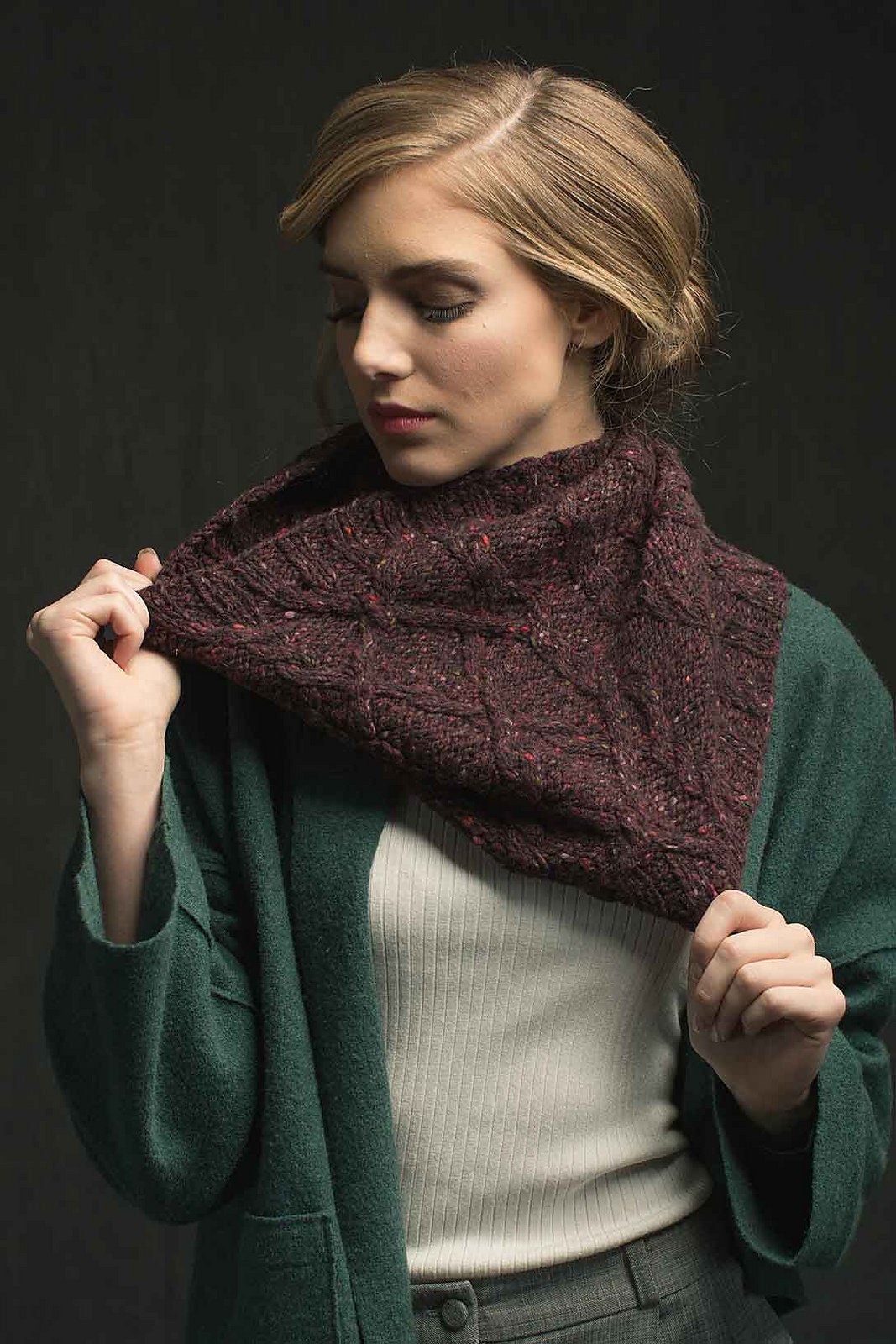 INSTANT DOWNLOAD PDF Knitting Pattern for Women Men Cowl Scarf With ...