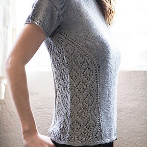 INSTANT DOWNLOAD PDF Knitting Pattern for Women's Lace Sweater Top Tee ...