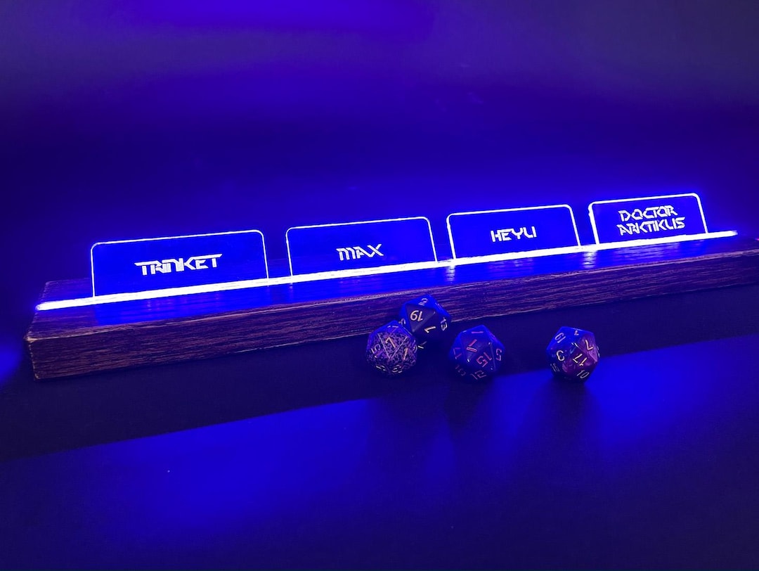 Initiative Tracker Rail With LED Lighting | Starfinder, Dungeons and ...