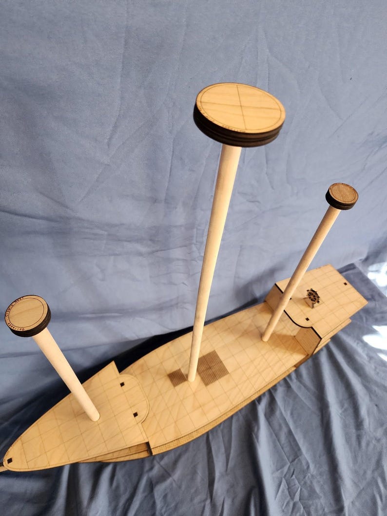 Collapsible, Dimensioned Galleass | Enriching TTRPG Interactive Boat ...