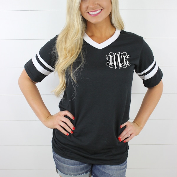 Monogram Tee - Etsy