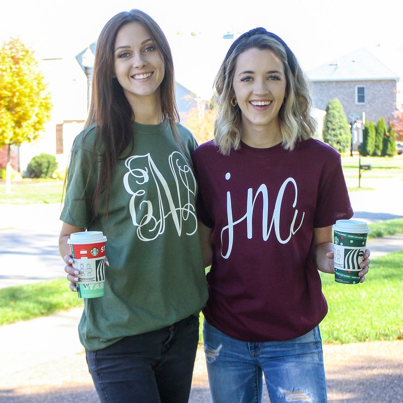 Monogrammed Shirts - Etsy