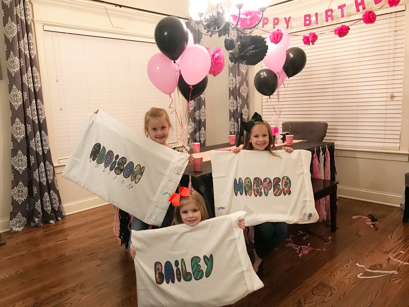 Color Me Personalized Pillow Case Slumber Party Sleepover - Etsy