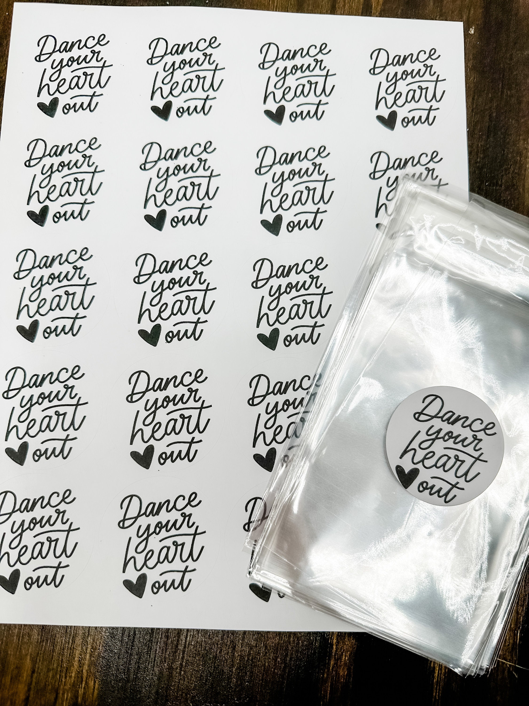 Dance Your Heart Out Stickers | Dance Labels | Dance Stickers | 2 Inch ...