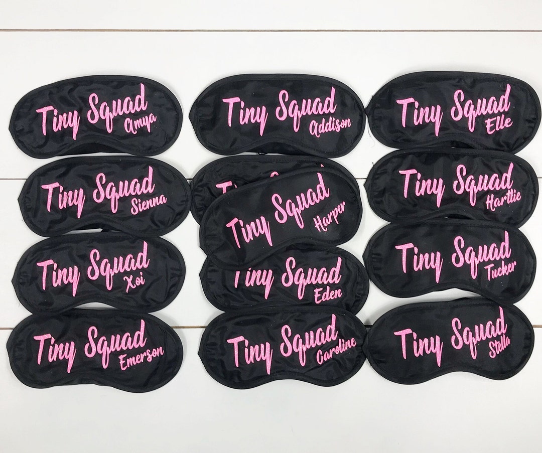 Personalized Sleep Masks Great for Dance Parties Cheer - Etsy
