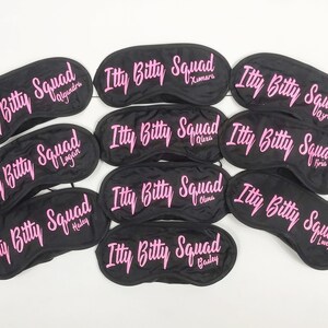 Personalized Sleep Masks Great for Dance Parties Cheer - Etsy