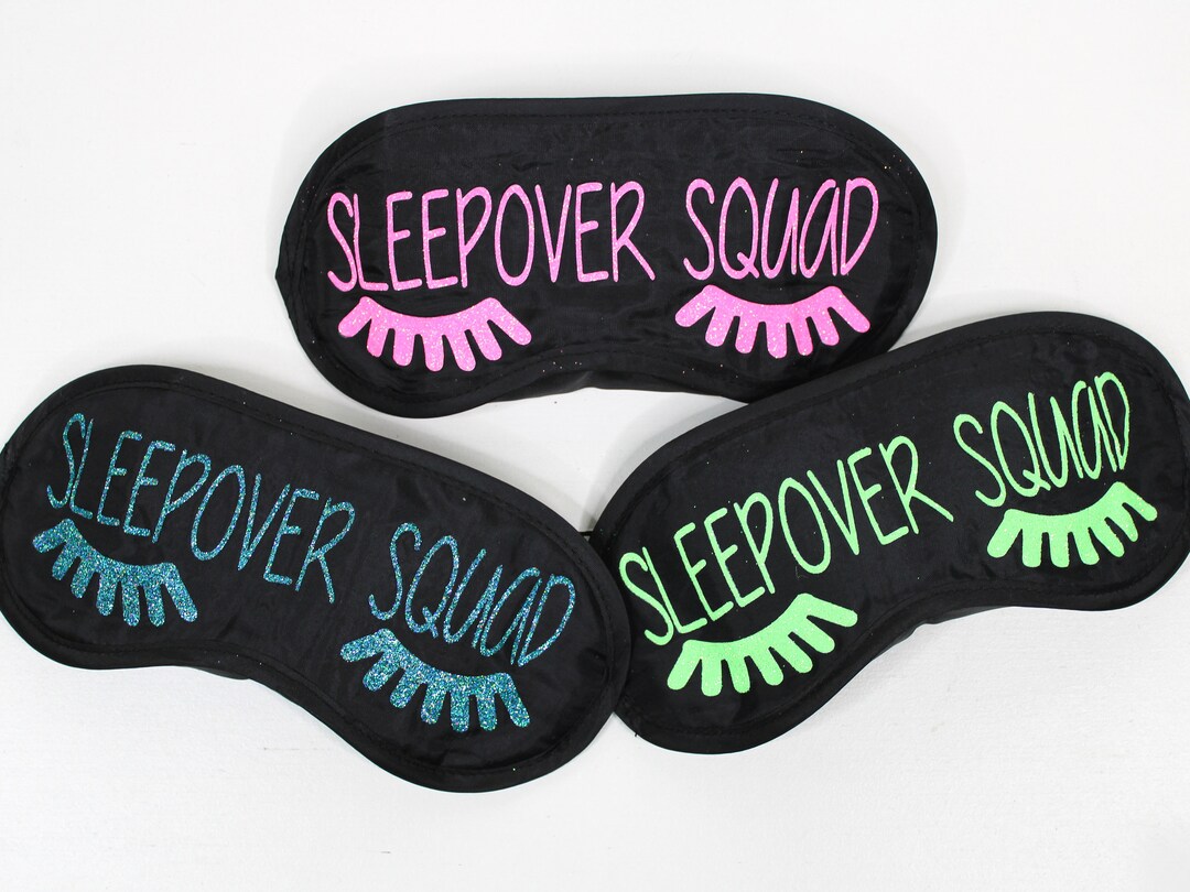 Personalized Sleep Masks-- Great for Dance, Parties, Cheer, Bridesmaids ...