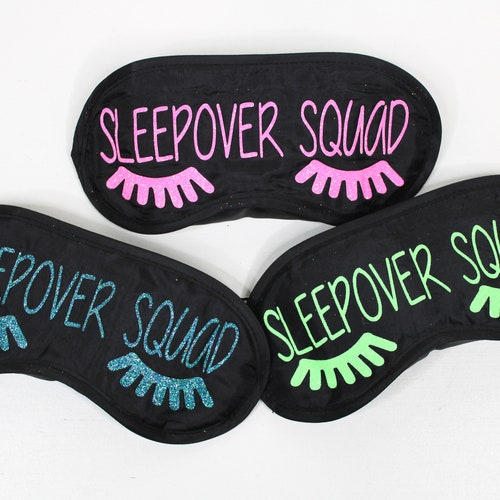 Personalized Sleep Masks Great for Dance Parties Cheer - Etsy