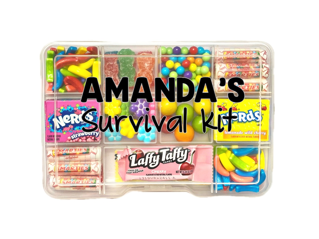 Personalized Survival Candy Kit - the Perfect Gift, Thank You, Happy ...