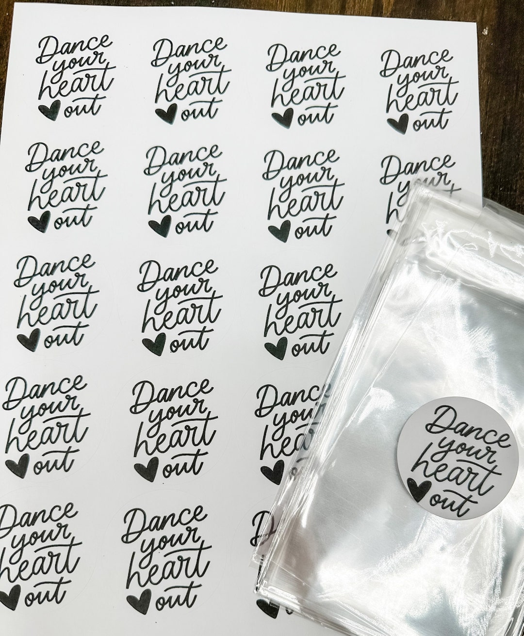 Dance Your Heart Out Stickers | Dance Labels | Dance Stickers | 2 Inch ...