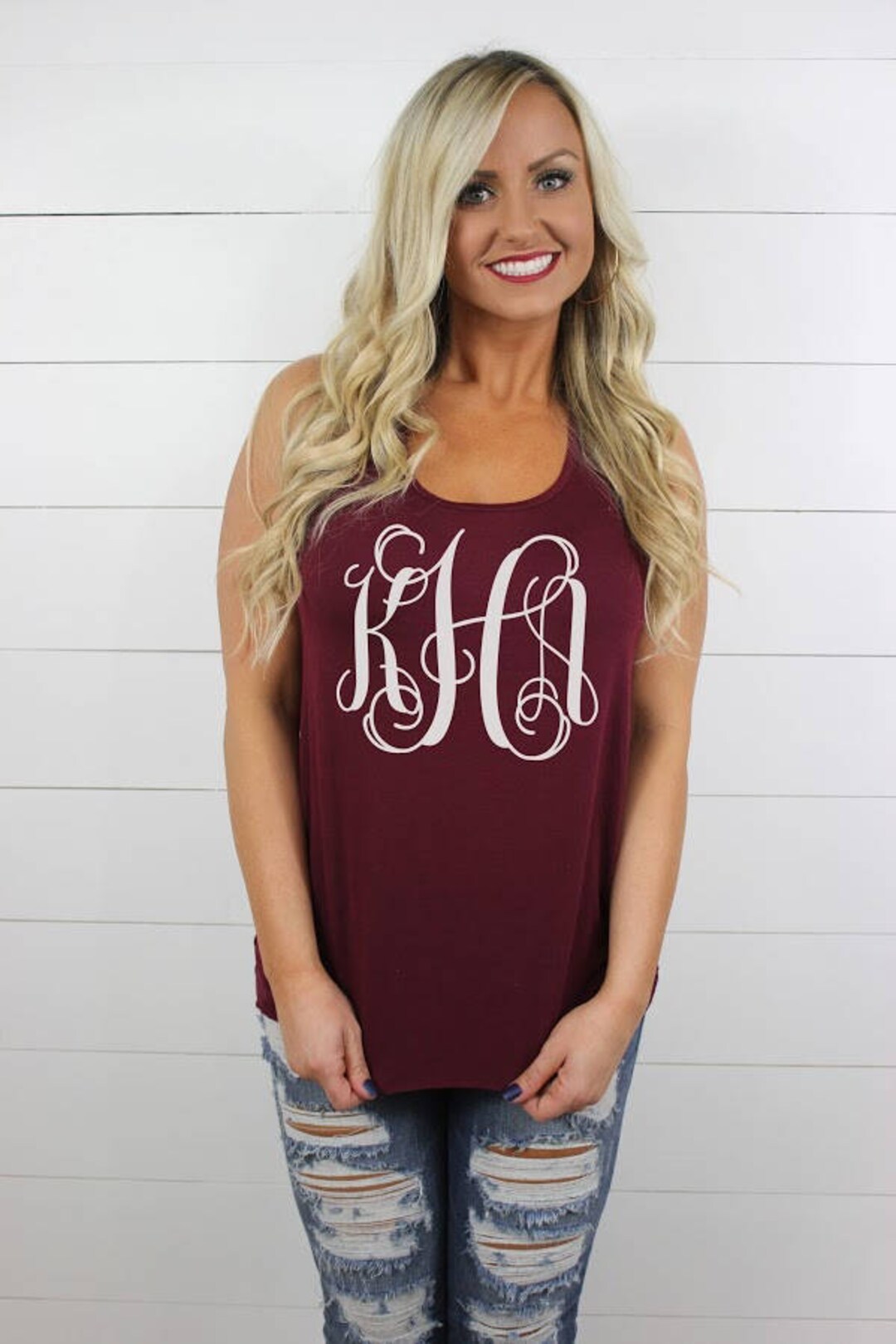 Personalized Ladies Flowy Racerback Tank! | Personalized Tanks ...