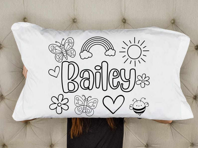 DIY Color Your Own Pillowcase for Kids – Craft Activity With Fabric ...