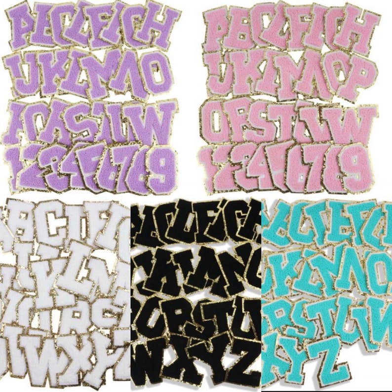 3 Inch Chenille Patch,chenille Letters Patch, Iron on Patch, Iron on ...