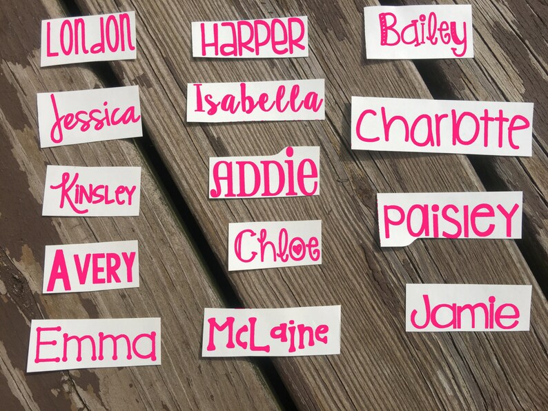 Personalized Name Decal Custom Decal Cup Decal Car Decal - Etsy