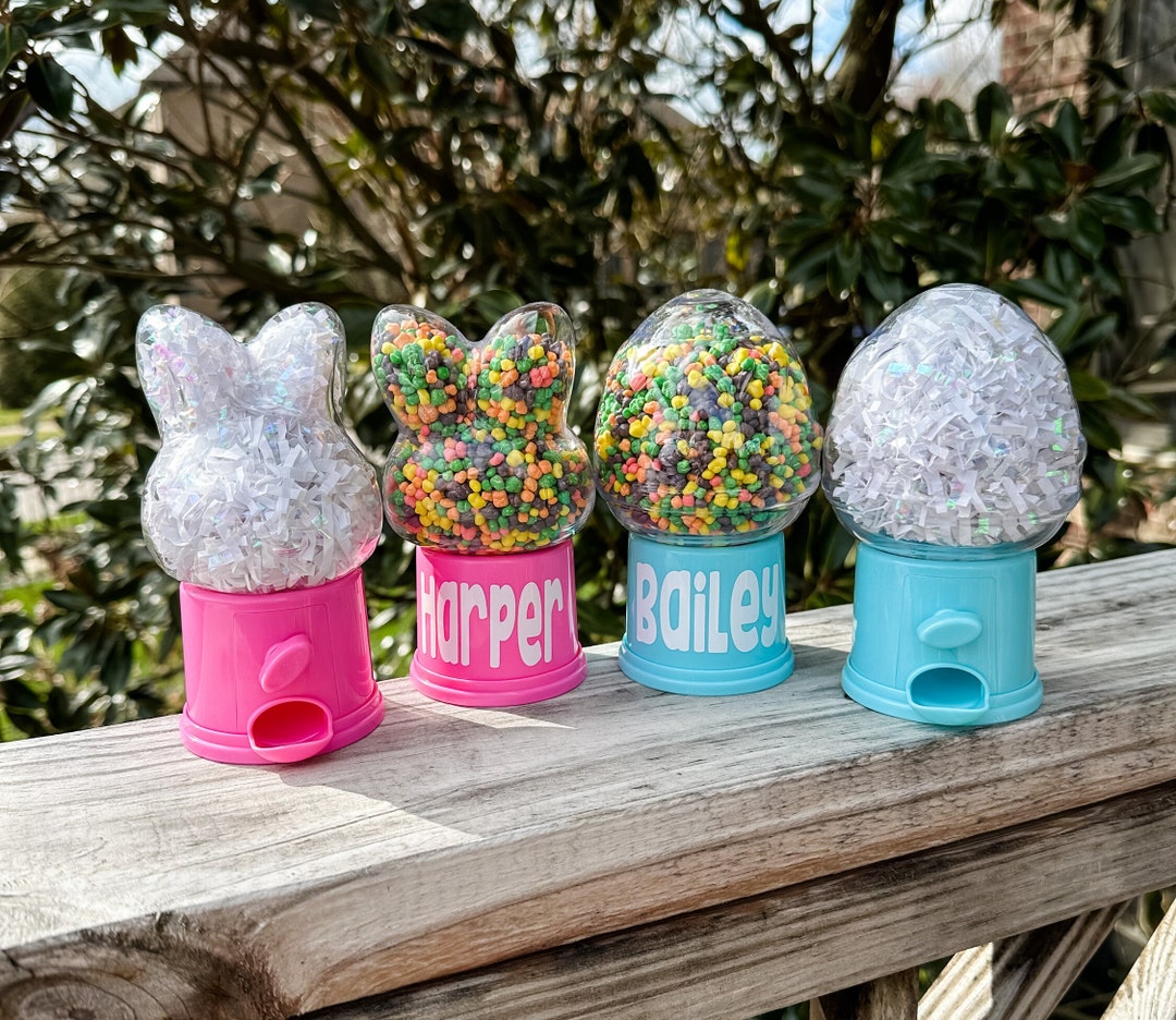 Personalized Easter Candy Dispenser| Easter Basket Stuffer| Kids Easter ...