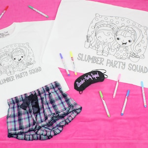 Color Me Slumber Party Squad Kit| Slumber Party | Sleepover Gifts ...