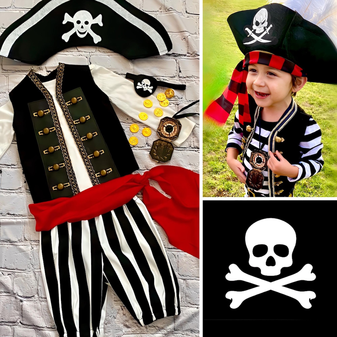 Kids Pirate Costume Boys Girls Toddler Baby Pirates Dress up Play - Etsy