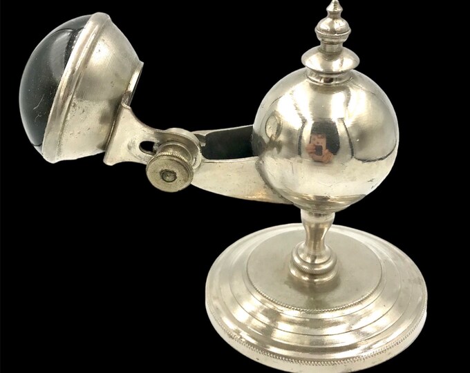 Rare Vintage Antique Oil Lamp With Magnifying Glass - Etsy