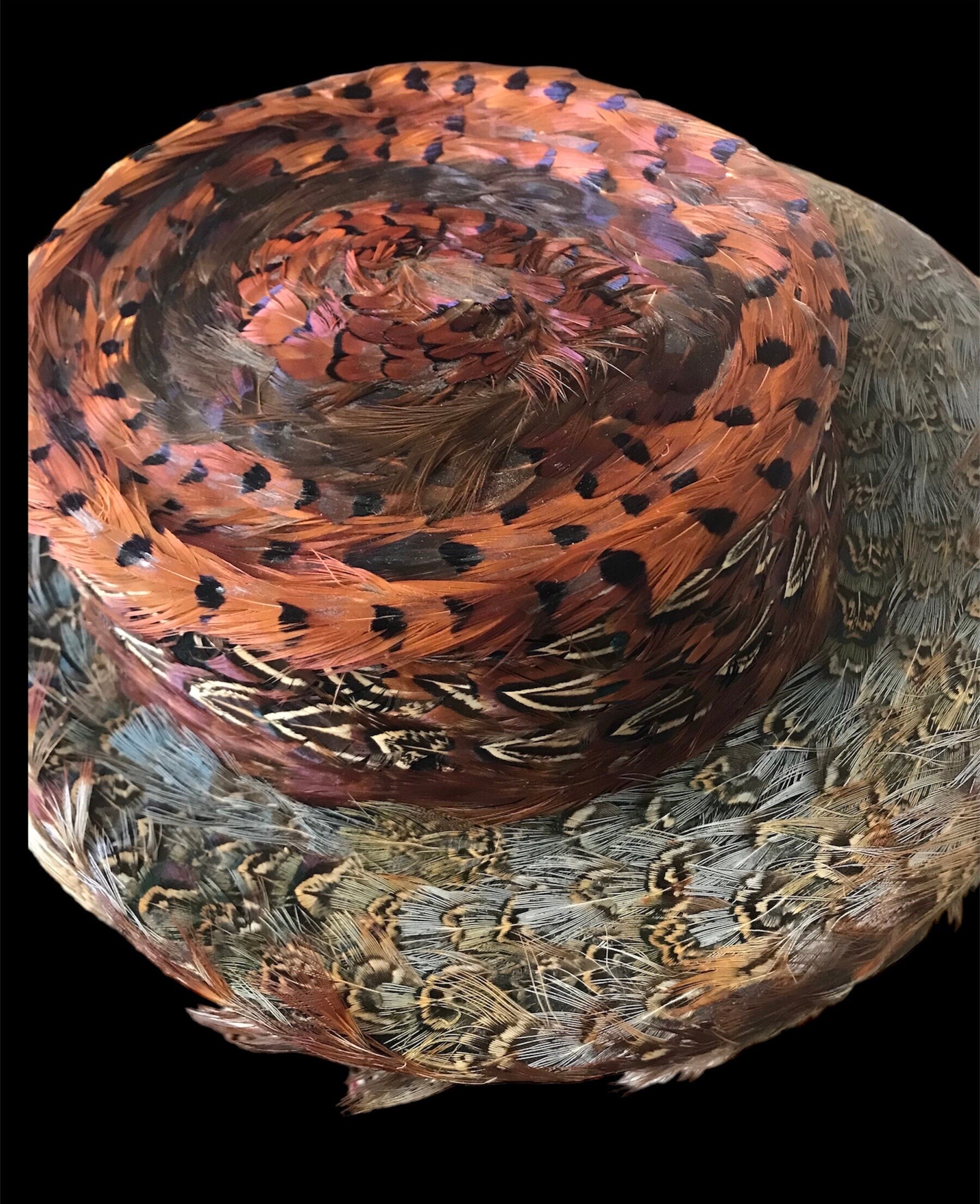 Vintage Feathers Hat 40s 50s Label New York Creation - Etsy