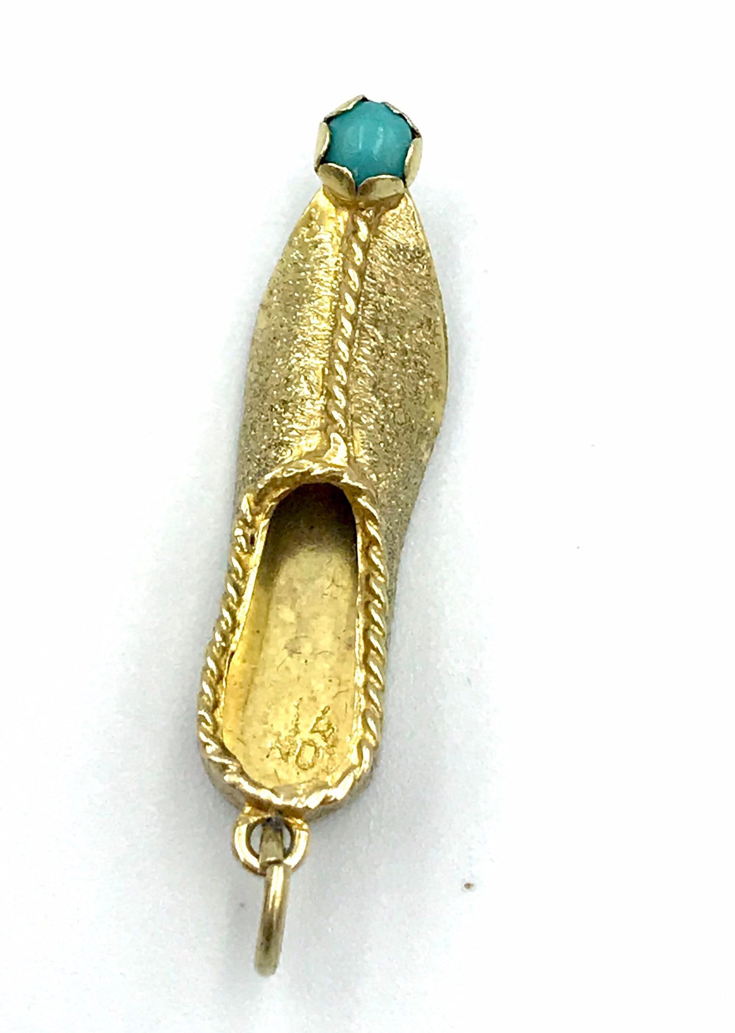 Vintage 14k Solid Gold Oriental Slipper Exotic Shoe Pendant Rare - Etsy