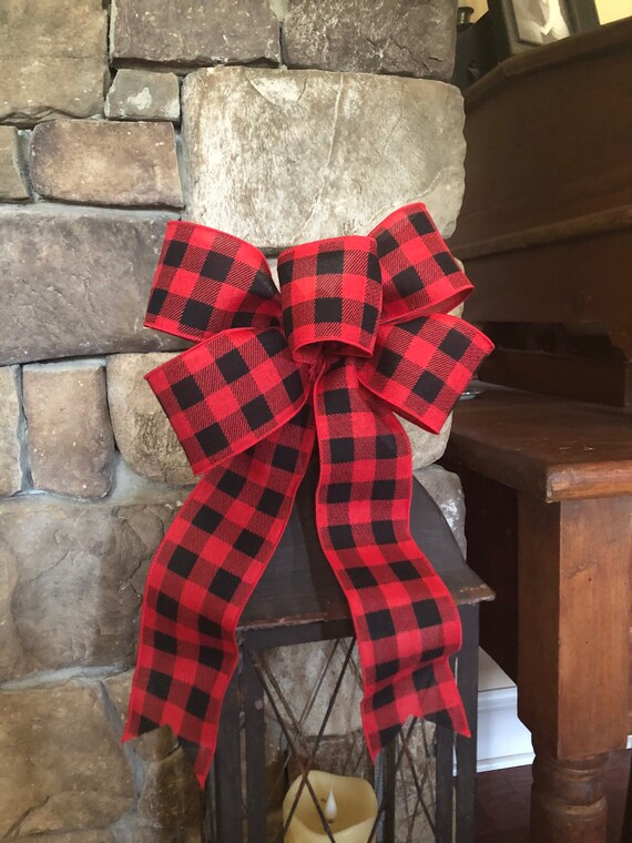Buffalo Plaid Red Black Check Simple Traditional Country - Etsy