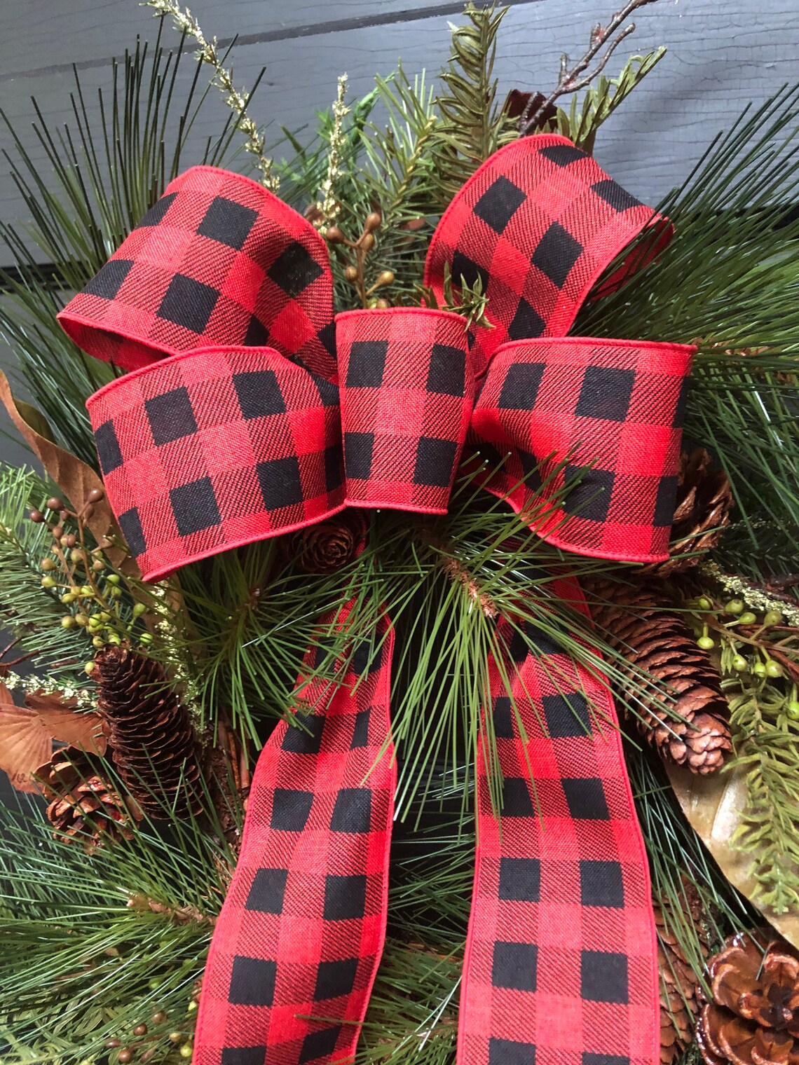 Buffalo Plaid Red Black Check Simple Traditional Country - Etsy