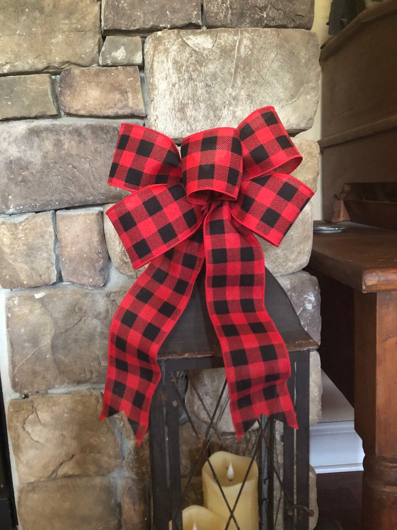 Buffalo Plaid Red Black Check Simple Traditional Country - Etsy