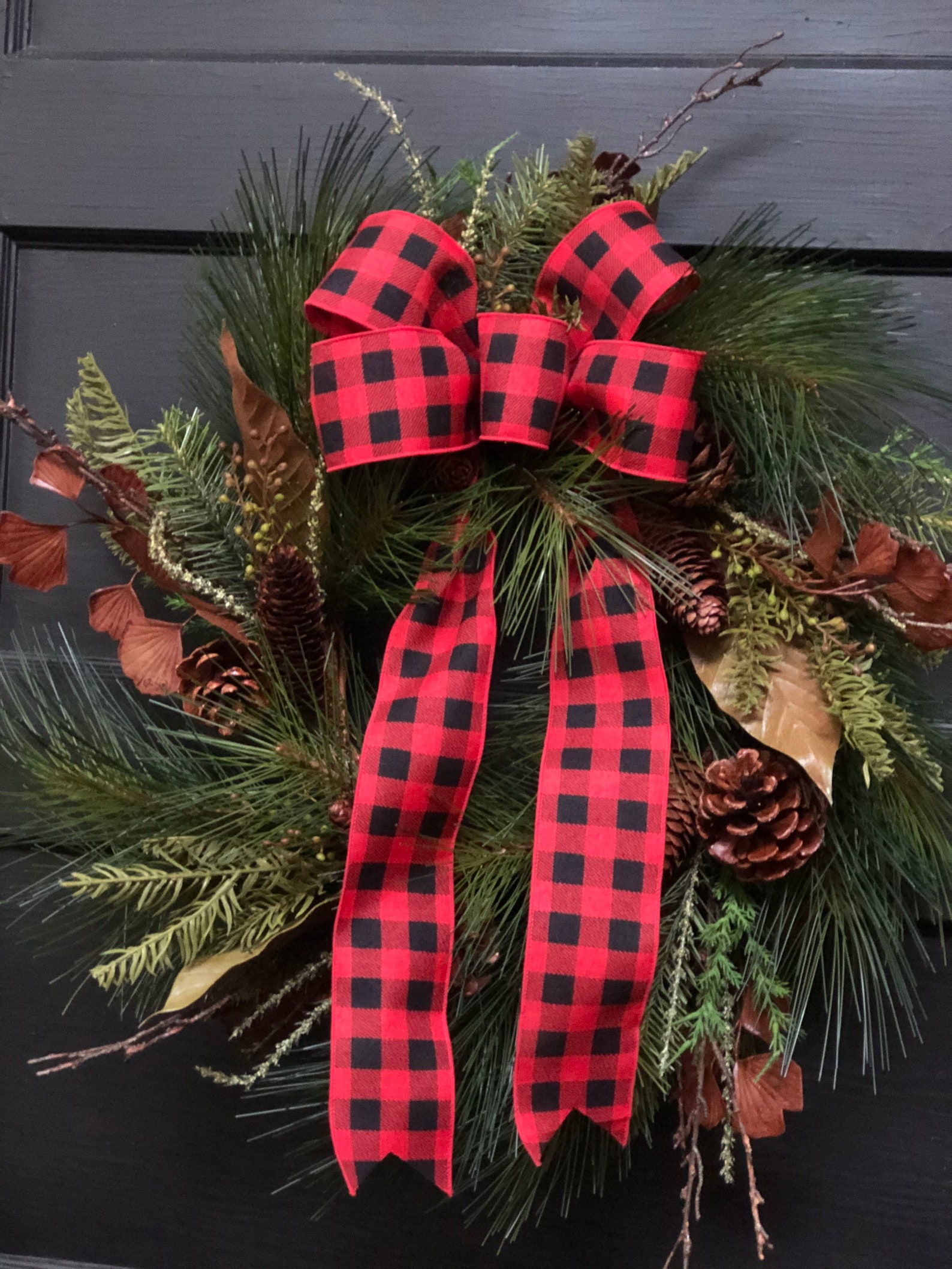 Buffalo Plaid Red Black Check Simple Traditional Country - Etsy