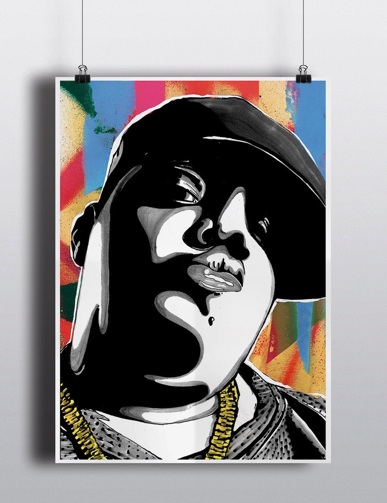 Biggie Smalls Spray Painted Portrait High Quality A3 / A2 - Etsy