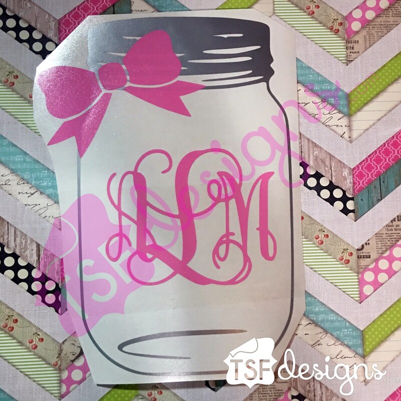 Mason Jar Decal - Etsy