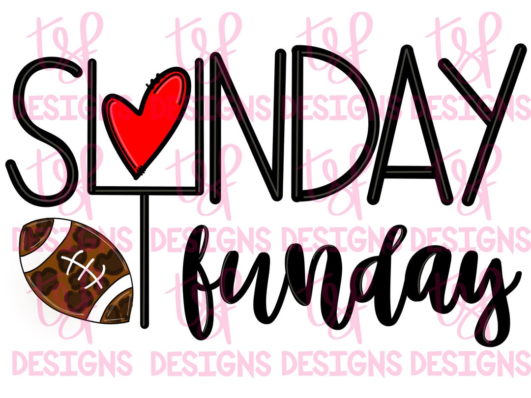 Sunday Funday Football | PNG | Sublimation | Digital Download - Etsy