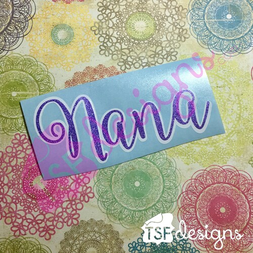 Double Layer Name Name Decal Double Layer Decal Two | Etsy