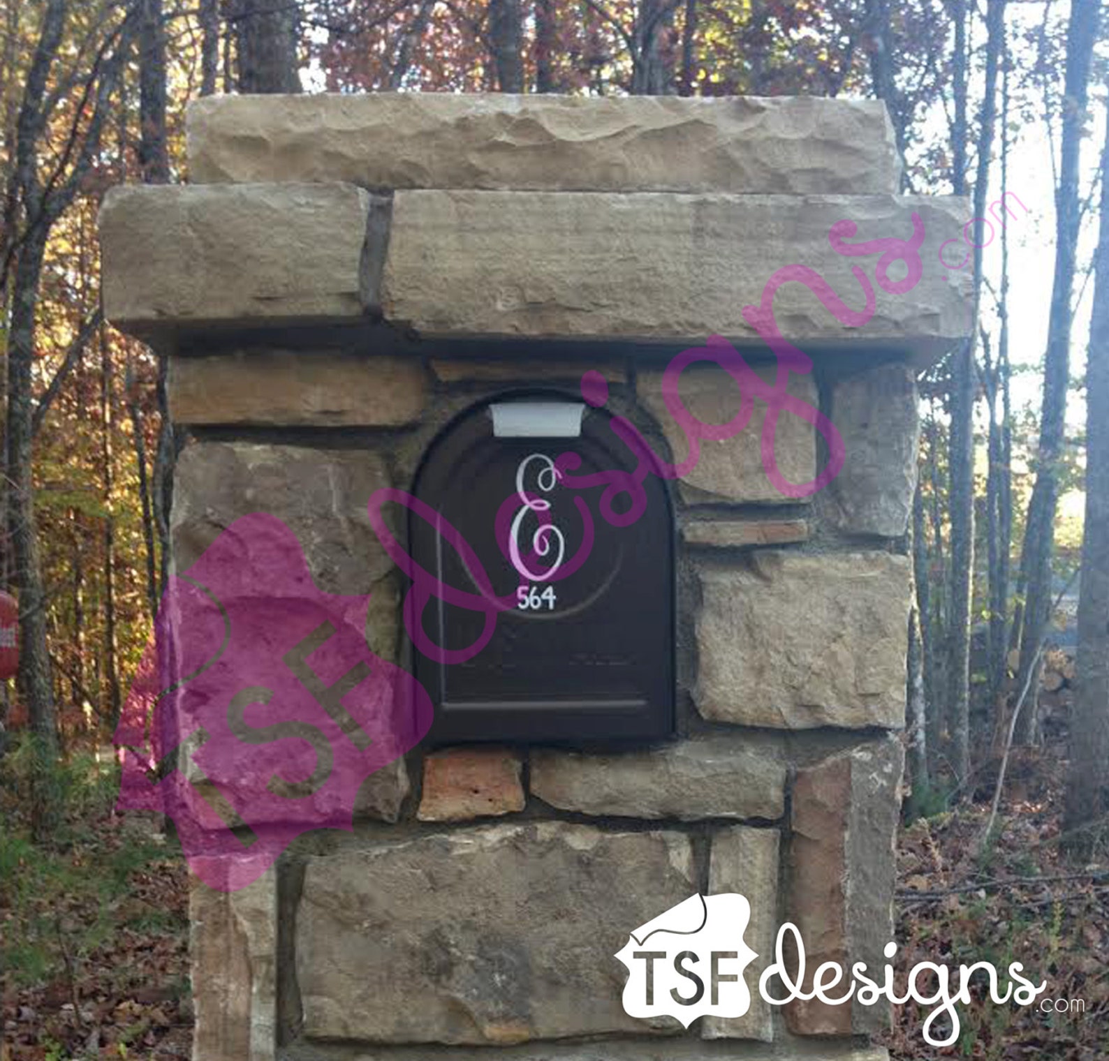 Custom Mailbox Monogram With Street 's - Etsy