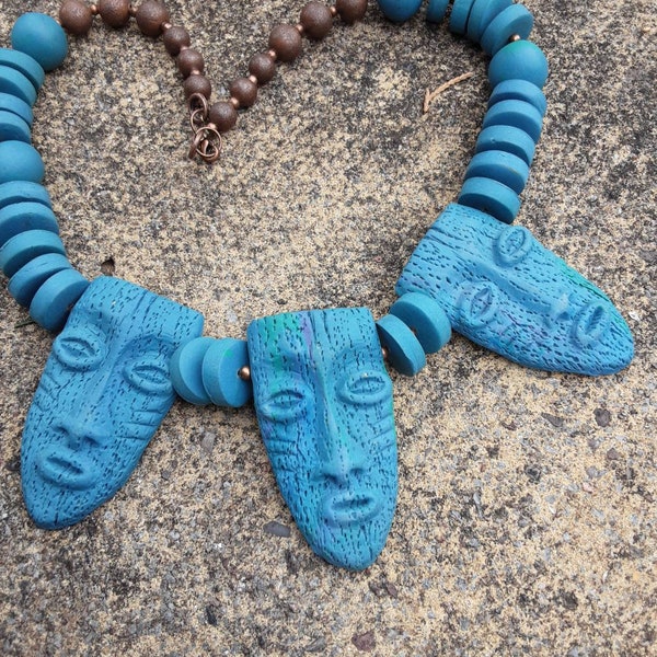 Poly Clay Necklace - Etsy