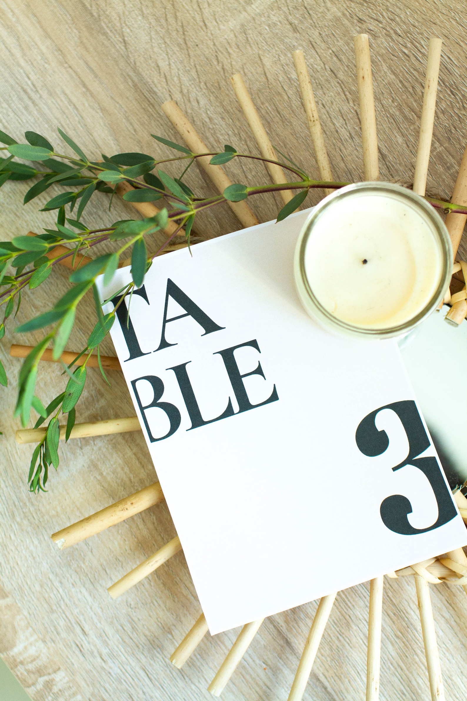 MINIMAL Modern Table Numbers, Simple Printable, Downloadable File ...