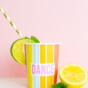 Printable Cup Wrappers Wrap in a Fun Rainbow Party Theme! Perfect for ...