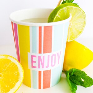 Printable Cup Wrappers Wrap in a Fun Rainbow Party Theme! Perfect for ...