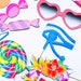KATY PERRY Themed Photo Booth Props Party Bachelorette Fun Rainbow ...