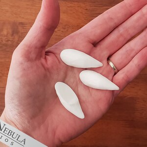 Pointed, Curved 1.5 Inch Claws in White or Black - Etsy