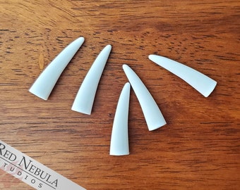 Set of Thin 2 Fangs White or Black Resin Teeth Sharp - Etsy