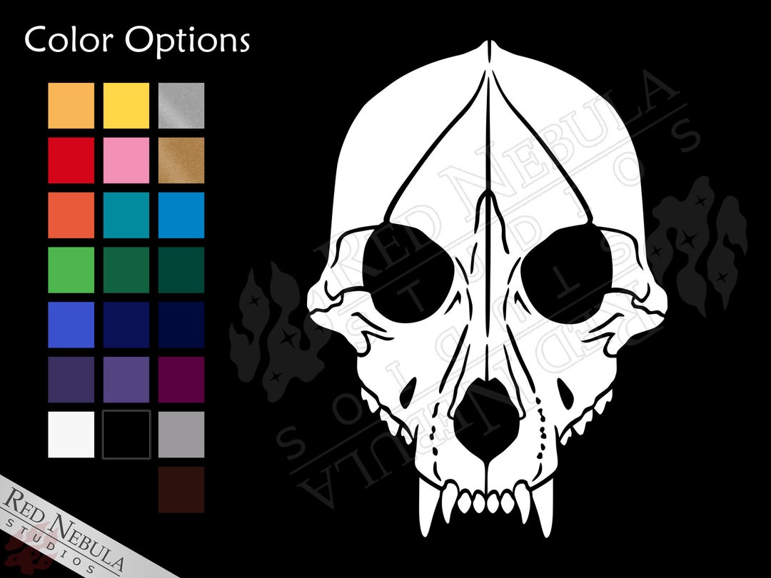 Wolf Skull Vinyl Decal Creepy Car Window or Laptop Sticker - Etsy
