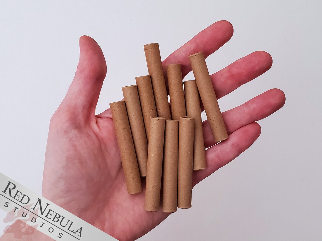 DESTASH Set of 10 Small Cardboard Tubes, Sturdy Tubes for Crafts, 2 3/8 ...