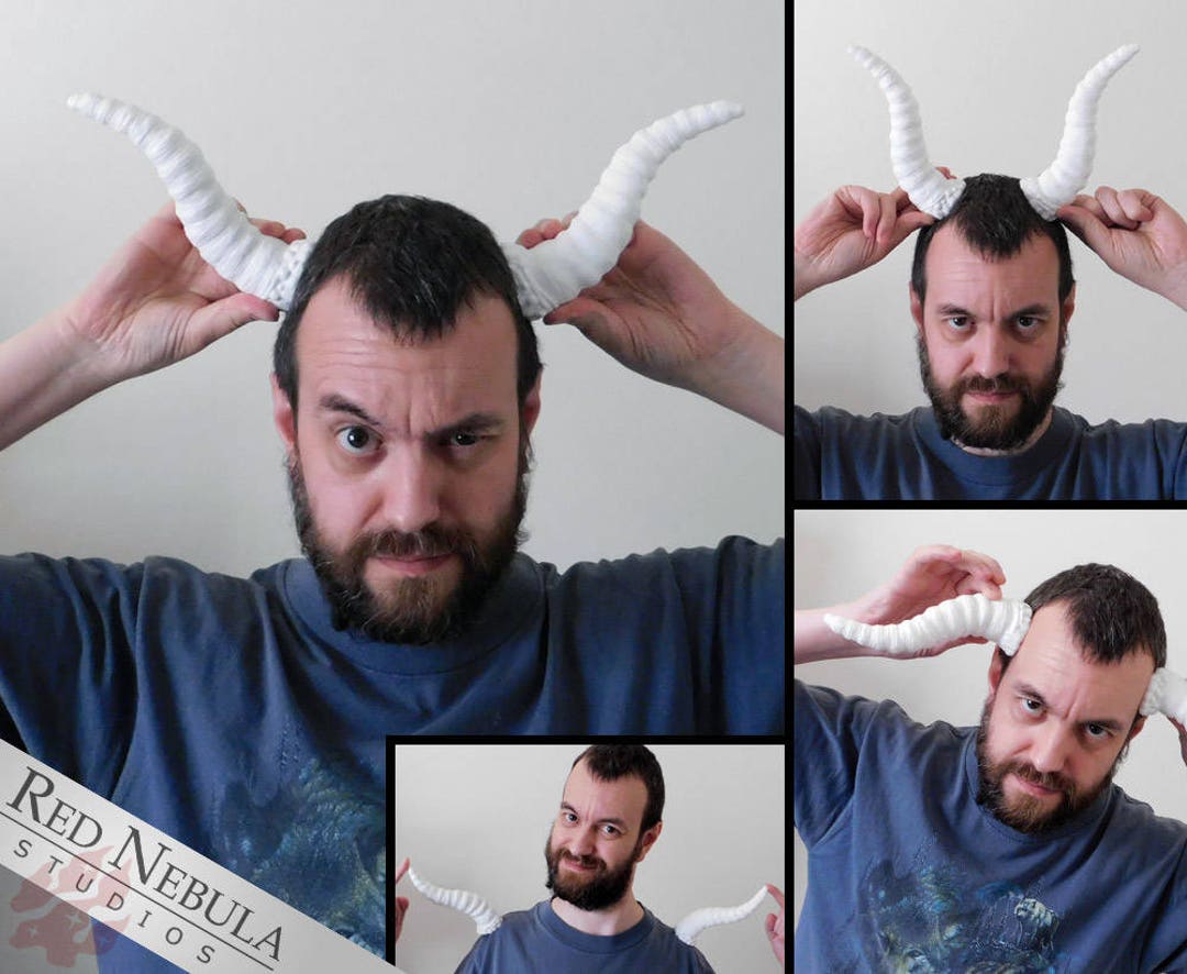 7 Inch Curved Horns pair, Detailed Monster Horns, Blank Resin Horns ...