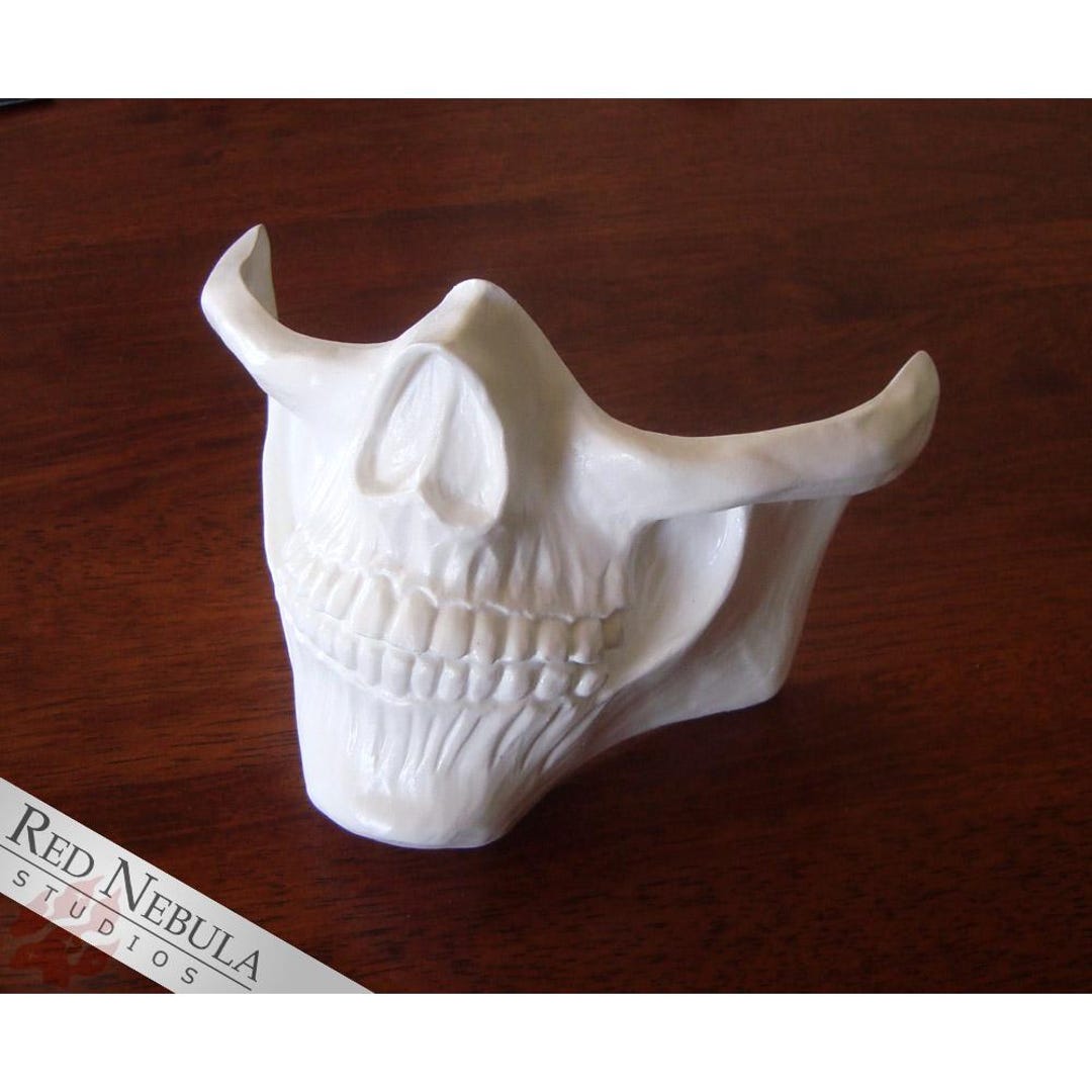 Human Skull Jaw Mask Blank, Half Skull Mask, Resin Skull Lower Jaw ...