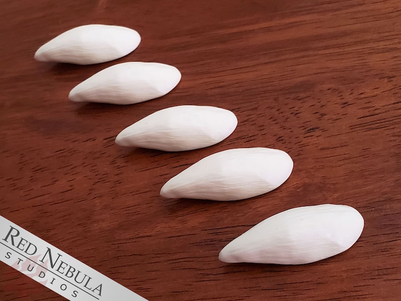 Pointed Curved 1.5 Inch Claws in White or Black - Etsy