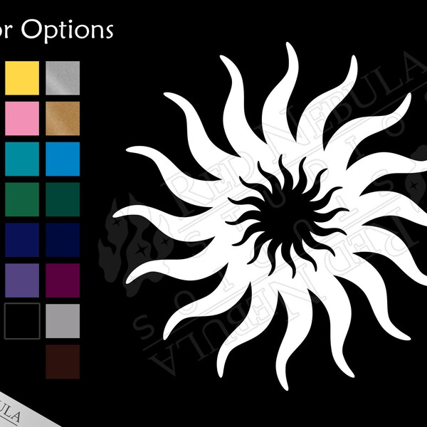 Sunburst Decal - Etsy
