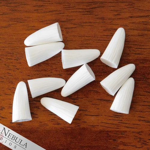 Set of Thin 1 Teeth White or Black Resin Fangs Animal - Etsy