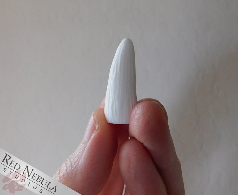 Set of 1.25 Ridged Teeth White or Black Resin Fangs - Etsy