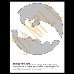 Digital Bat Pumpkin Stencils, Halloween Jack-o-lantern Patterns - Etsy