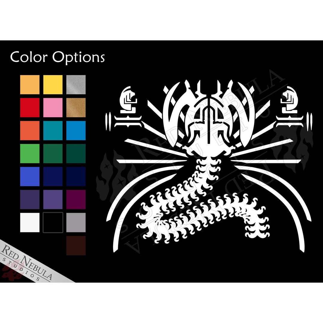 Kalros Vinyl Decal - 6" X 5" Mass Effect 3 Thresher Maw Krogan Art ...